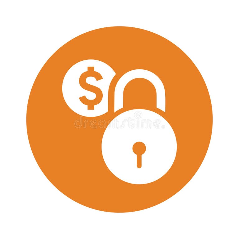 Safe, Loan, Security Icon. Orange Color Vector EPS Stock Vector ...
