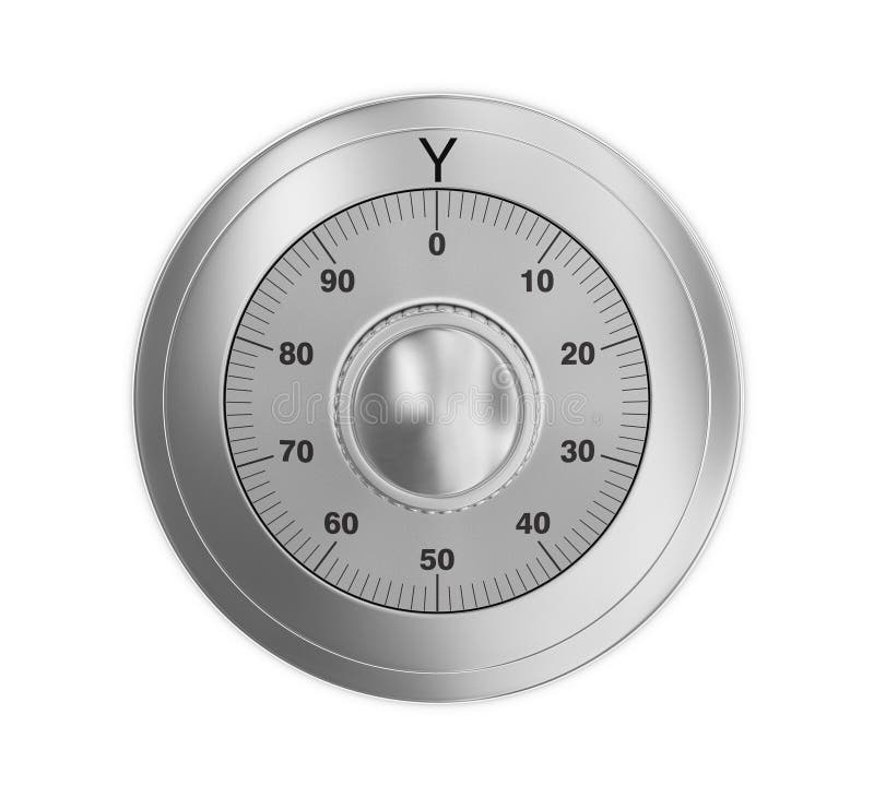 Combination lock for safe stock vector. Illustration of restricted ...