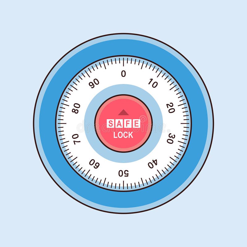 Safe lock stock vector. Illustration of safety, lock - 70114075