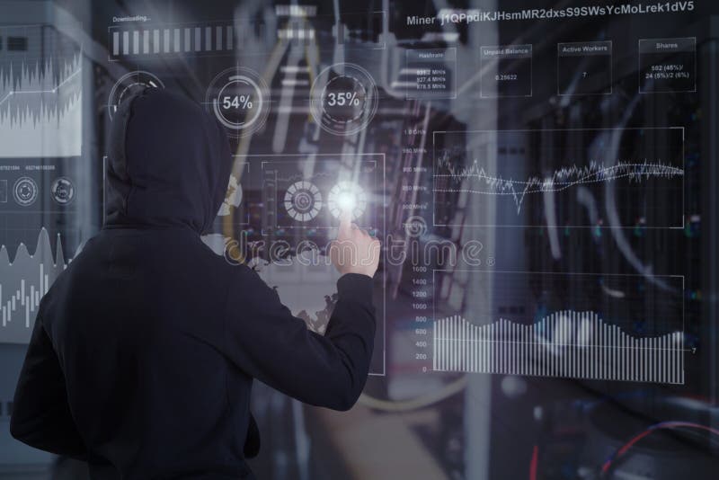 Safe Mining Concept stock image. Image of hoodie, cryptocurrency ...