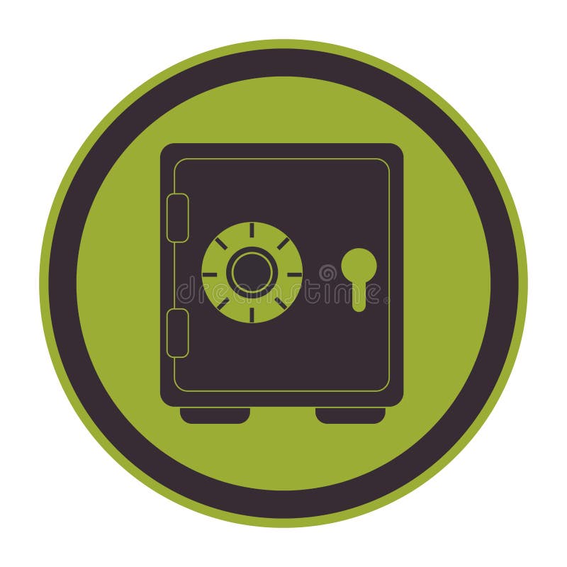 Safe money box icon stock vector. Illustration of lock - 86631670