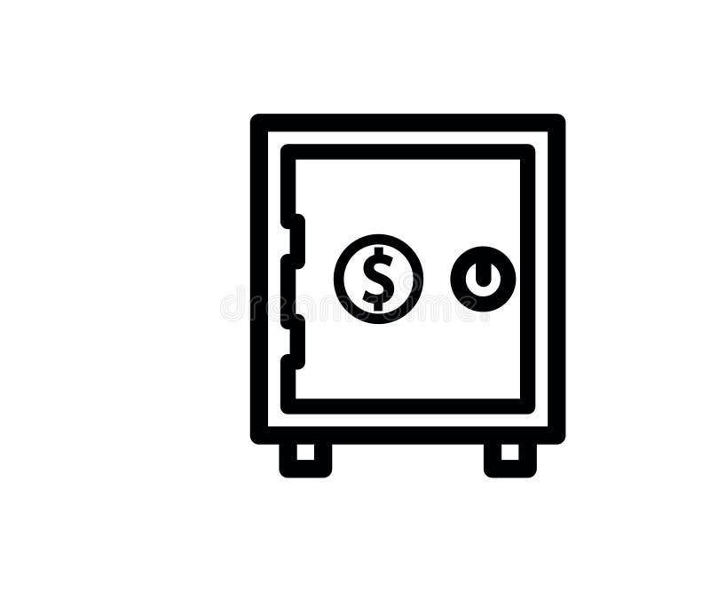 Safe Money Icon Vector Logo Design Template Stock Vector - Illustration ...