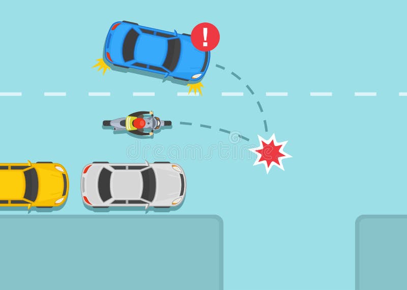 Safe Motorcycle Riding Rules and Tips. Right Turn Accident with Moving ...