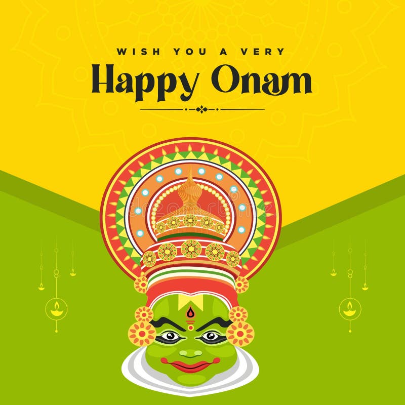 Safe Onam Social Distancing Festival Banner Stock Vector - Illustration ...