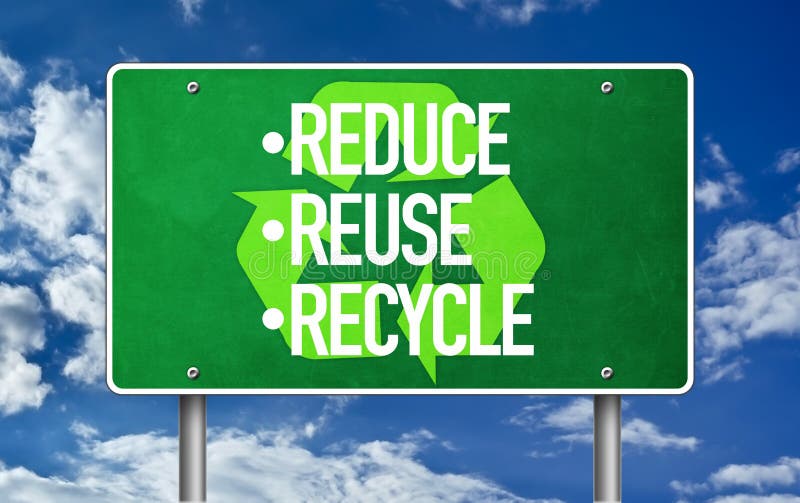 Safe Our Environment - Reduce Reuse Recycle Stock Illustration ...