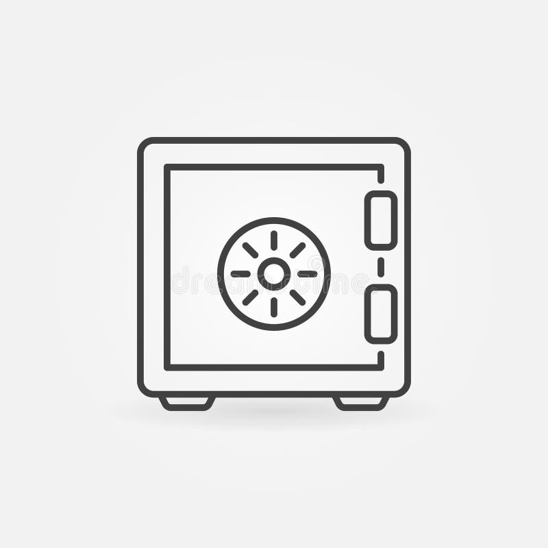 Safe outline icon stock vector. Illustration of lock - 85245353