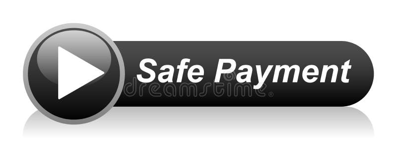 Safe payment button icon stock illustration. Illustration of credit ...