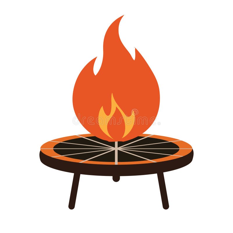 Safe place for campfire stock vector. Illustration of travel - 345964516