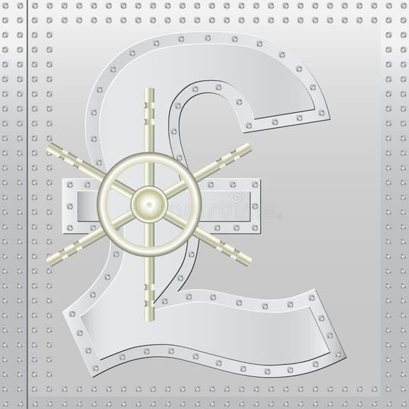 Safe pound stock vector. Illustration of account, closed - 25868660