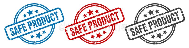 Safe Product Stamp. Safe Product Round Isolated Sign Stock Vector ...