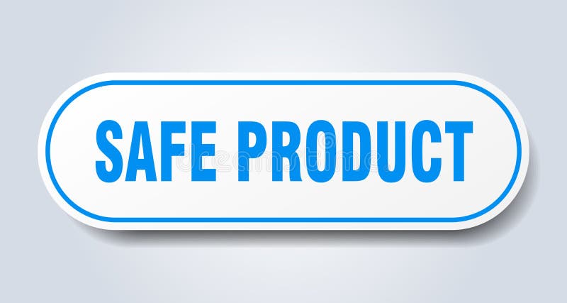 Safe product sticker. stock vector. Illustration of sticker - 197155238
