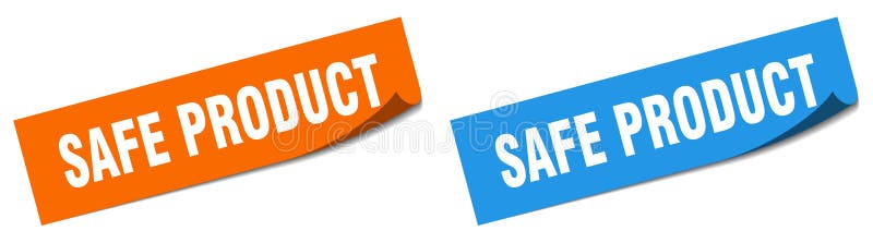 Safe Product Sticker. Safe Product Sign Set Stock Vector - Illustration ...