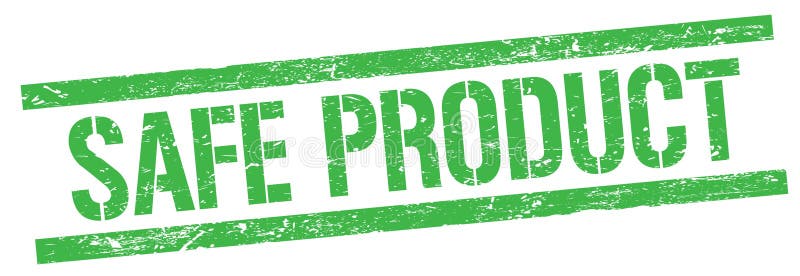 SAFE PRODUCT Text on Green Grungy Rectangle Stamp Stock Illustration ...