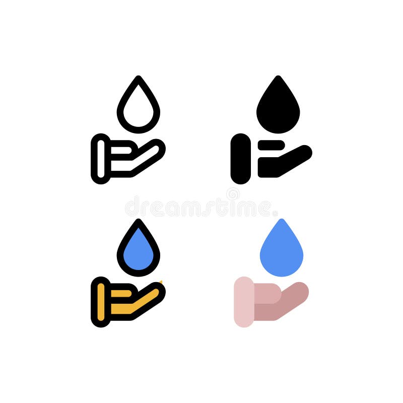 Safe Pure Water Earth Icon, Logo, and Illustration Stock Vector ...