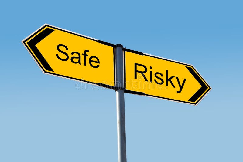 Safe or Risky? stock photo. Image of buisnes, objects - 39241618