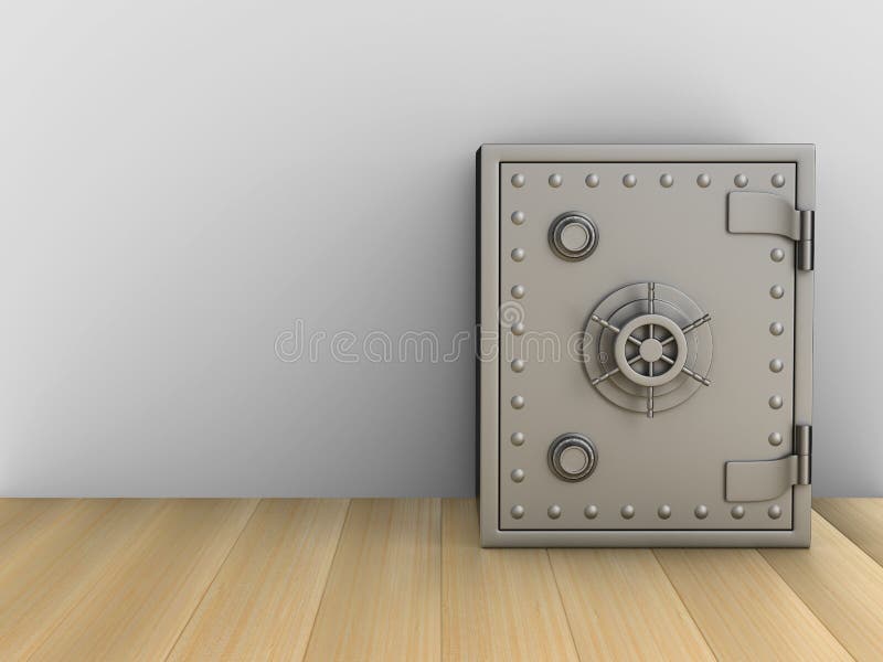 Safe in room stock illustration. Illustration of residence - 88483466