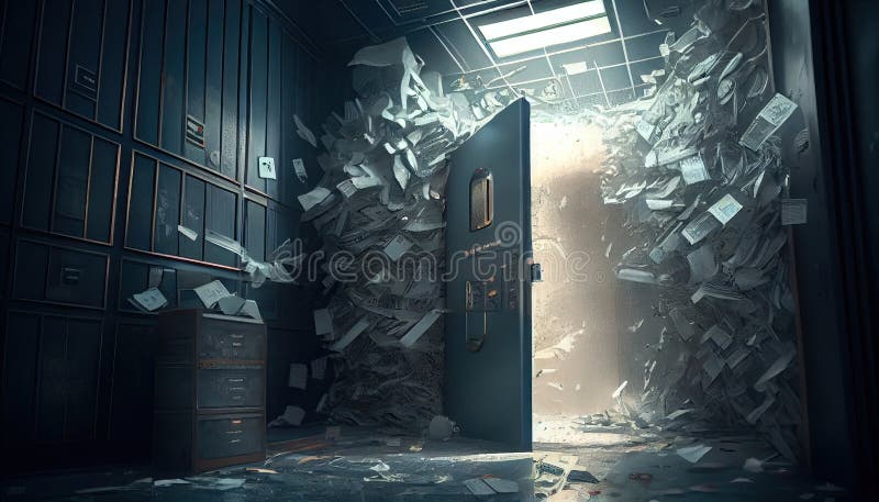 Safe Room Illustration by Generative AI Stock Illustration ...