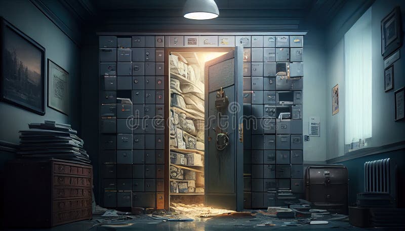 Safe Room Illustration by Generative AI Stock Illustration ...