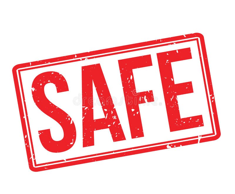 Safe Rubber Stamp Stock Vector Illustration Of Vector 83100954