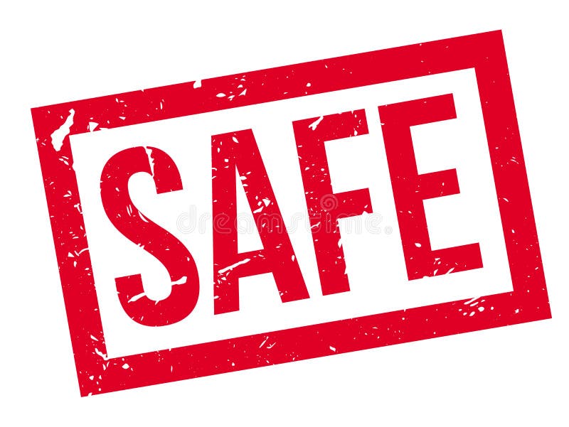 Safe rubber stamp stock vector. Illustration of office - 83100983