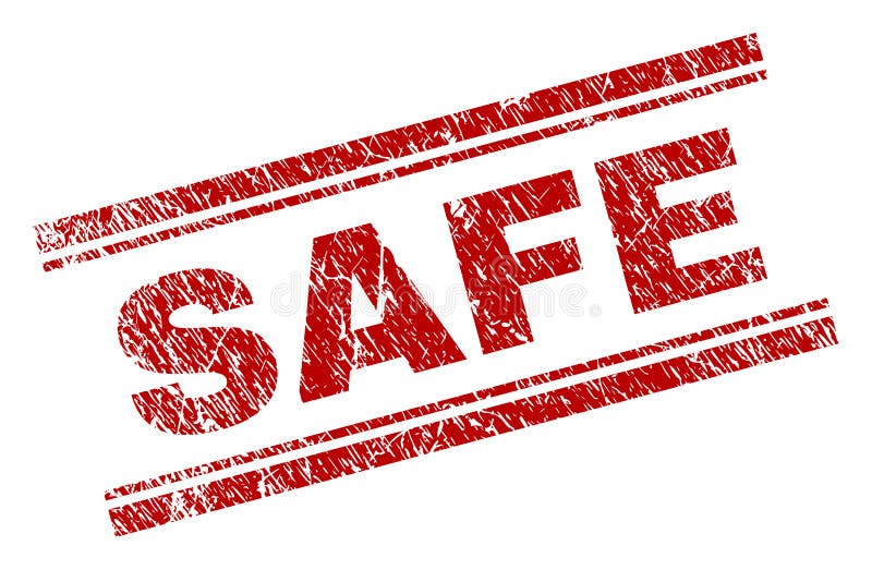 Grunge Textured SAFE Stamp Seal Stock Vector - Illustration of parallel ...