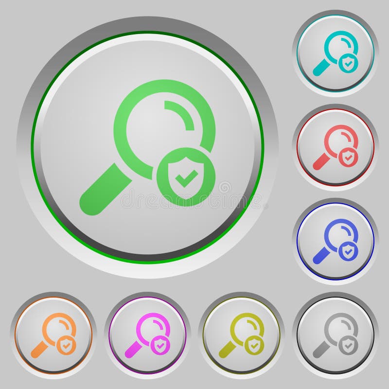 Safe search push buttons stock vector. Illustration of safety - 193731566