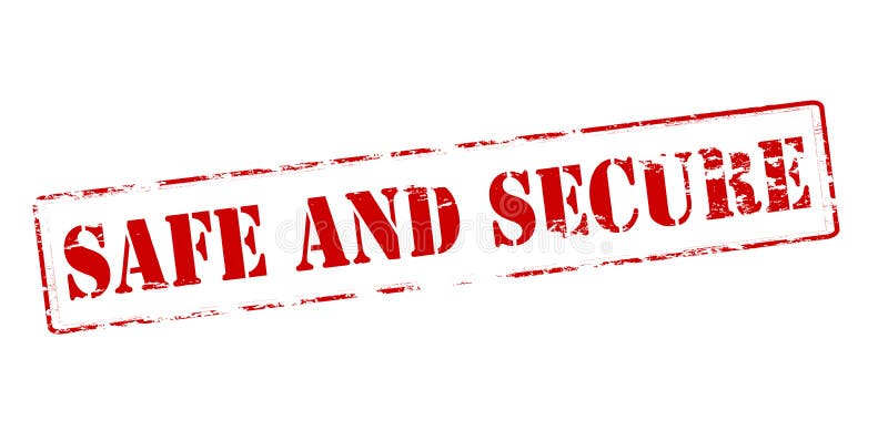 Safe and secure stock illustration. Illustration of reliable - 92090641