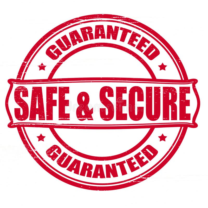 Safe and secure stock illustration. Illustration of rubber - 110267200