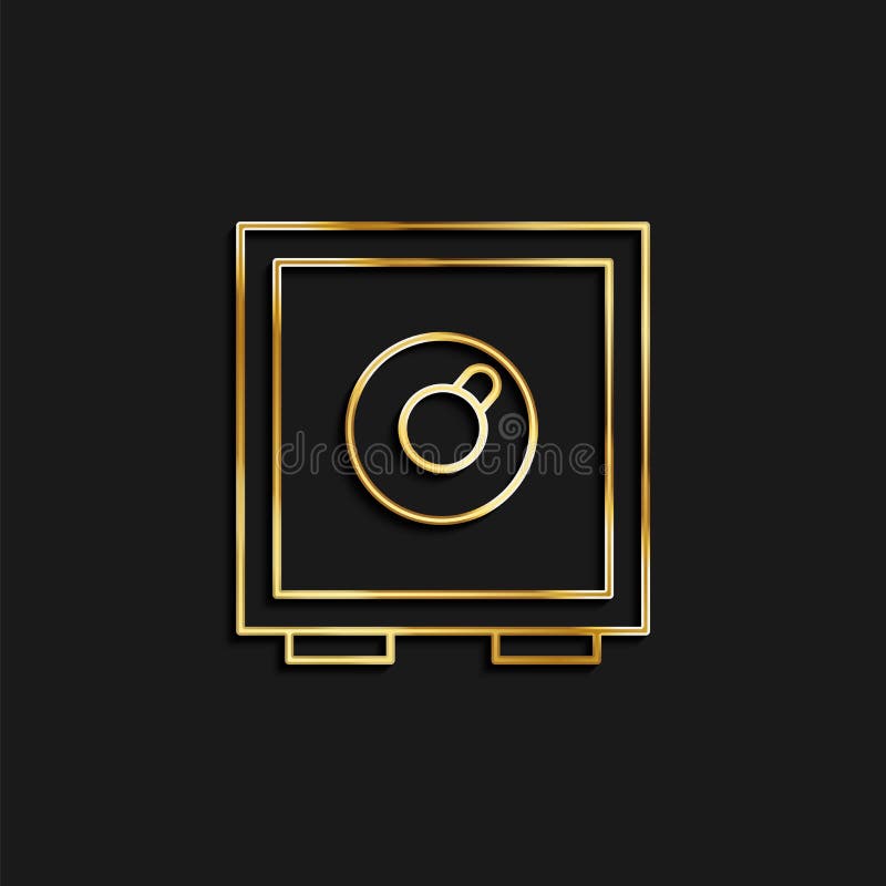 Security gold safe stock illustration. Illustration of protection ...