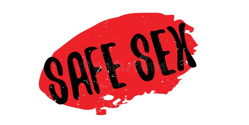 Safe Sex Rubber Stamp Stock Vector Illustration Of Protect 99048161