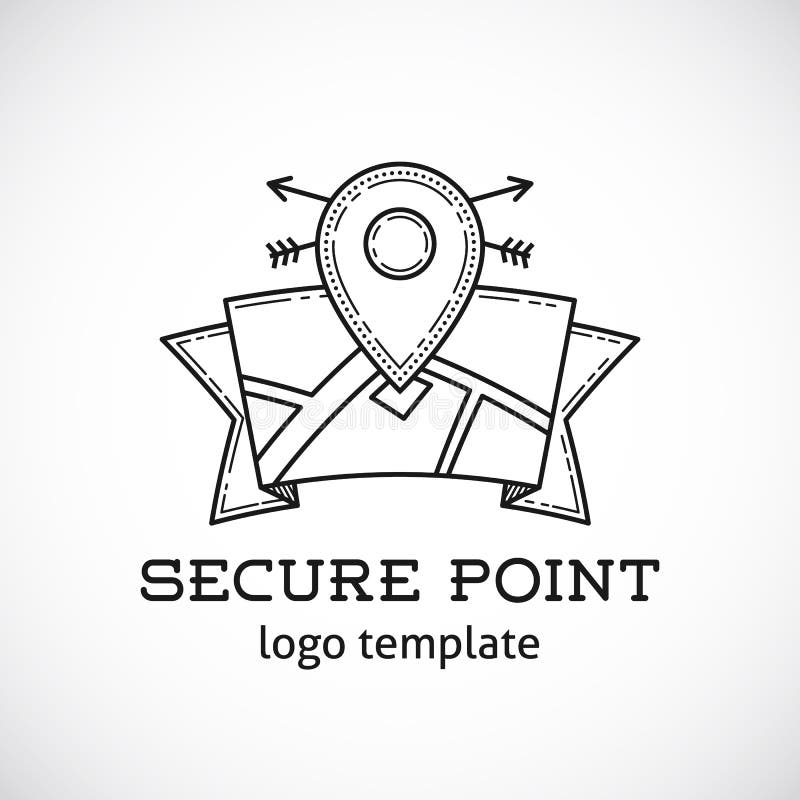 Safe Shield Point Abstract Vector Logo Template Stock Vector ...