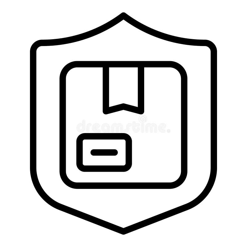 Safe Shipping Icon Outline Vector. Delivery Service Stock Vector ...