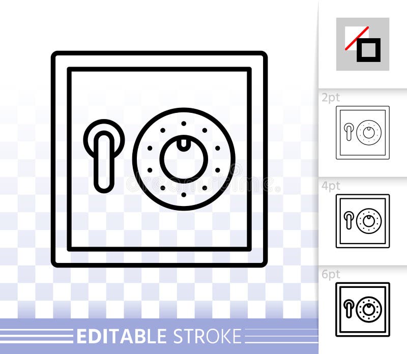 Safe Cell Icon stock vector. Illustration of finance - 254211382