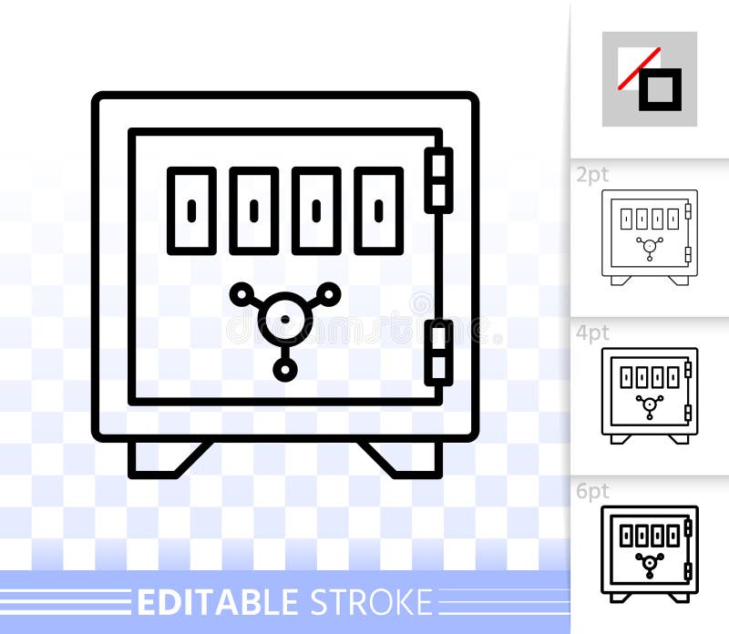 Safe Cell Icon stock vector. Illustration of finance - 254211382