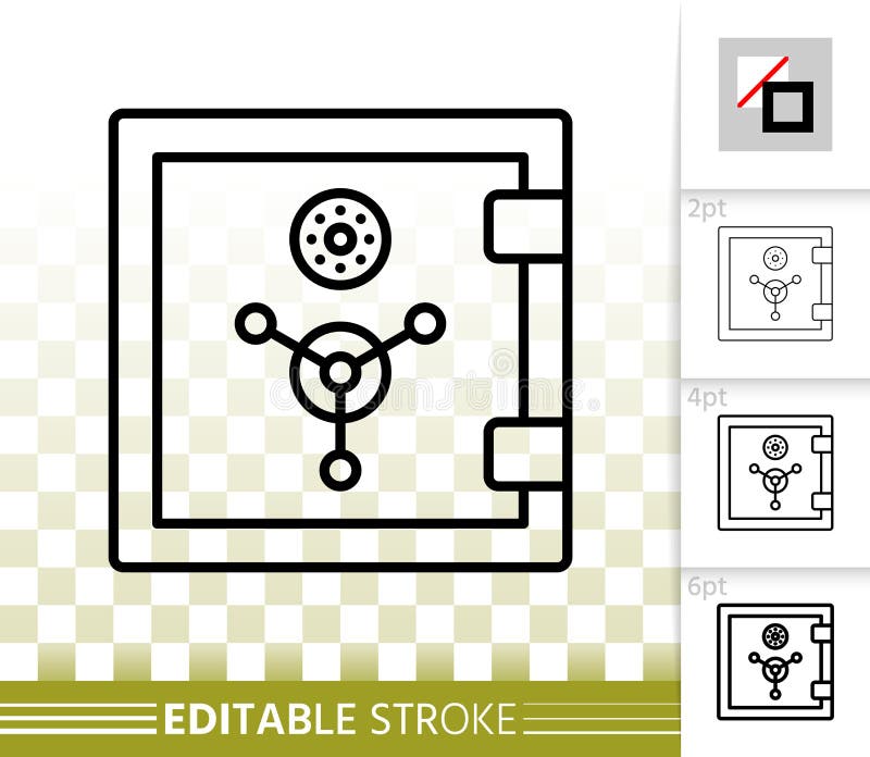 Safe Cell Icon stock vector. Illustration of finance - 254211382