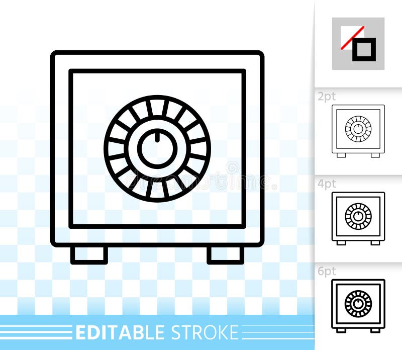 Safe Cell Icon stock vector. Illustration of finance - 254211382