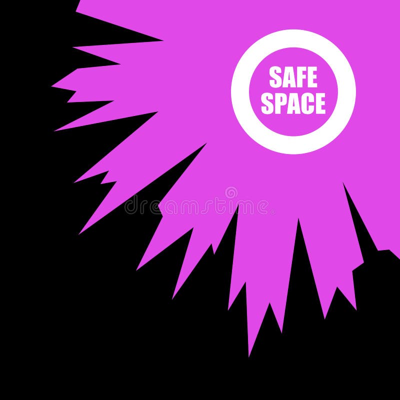 Safe space sign or stamp stock vector. Illustration of office - 133880174