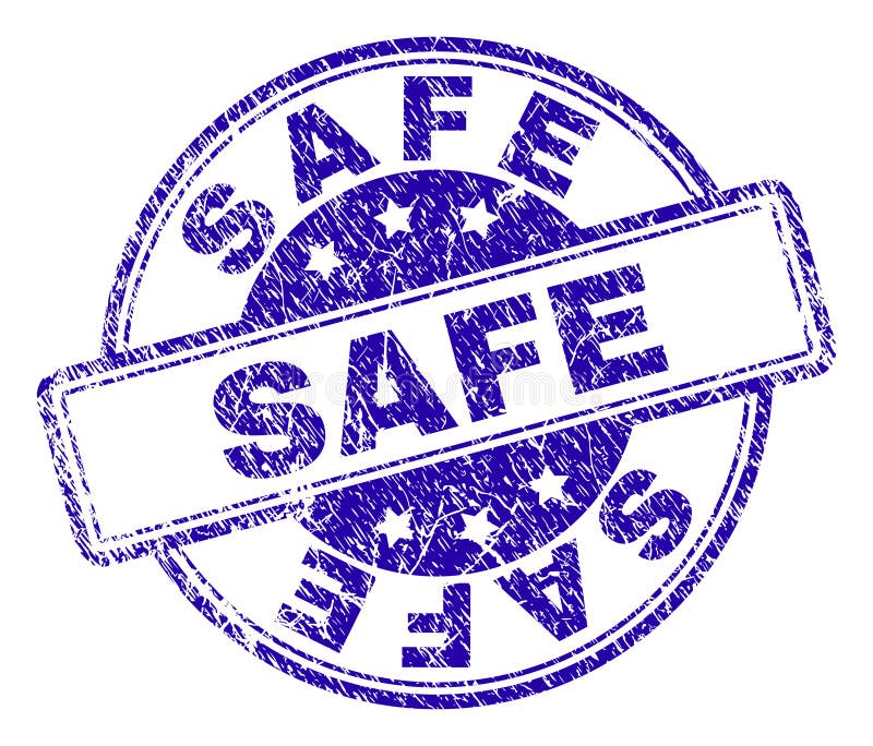 Grunge Textured SAFE Stamp Seal Stock Vector - Illustration of mark ...