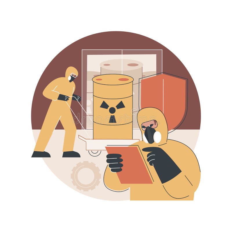 Safe Storage of Waste Abstract Concept Vector Illustration. Stock ...