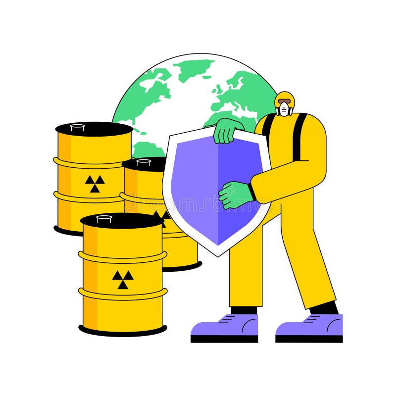 Safe Storage of Waste Abstract Concept Vector Illustration. Stock ...
