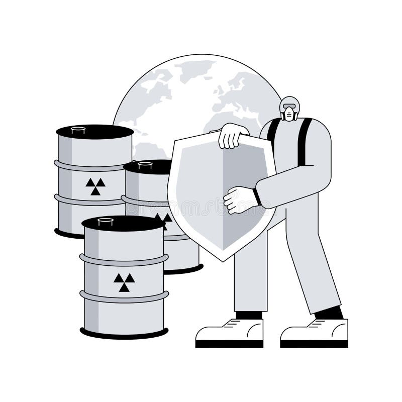 Safe Storage of Waste Abstract Concept Vector Illustration Stock Vector ...