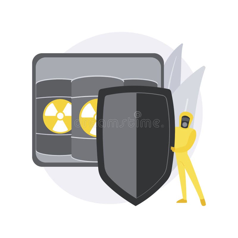 Safe Storage of Waste Abstract Concept Vector Illustration. Stock ... Safe Storage of Waste Abstract Concept Vector Illustration. Stock ...