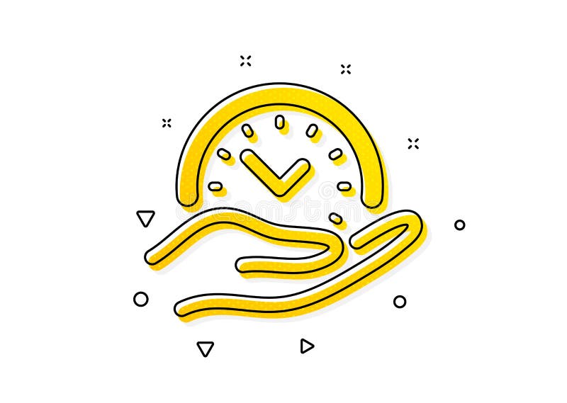 Safe Time Icon. Clock Sign. Office Management. Vector Stock Vector ...