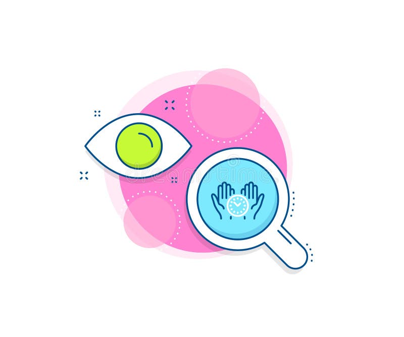 Safe Time Line Icon. Clock Sign. Office Management. Vector Stock Vector ...