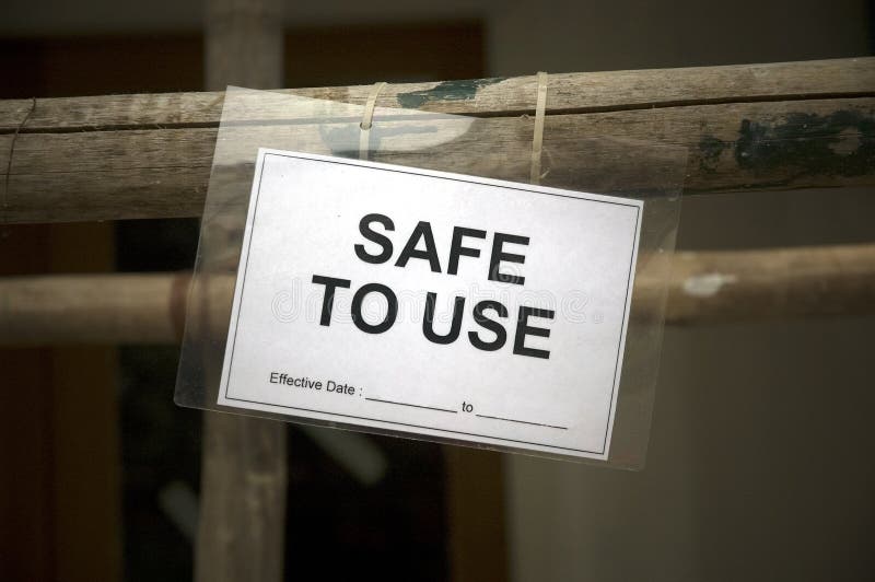 Safe to Use stock photo. Image of notice, safety, centre - 682108