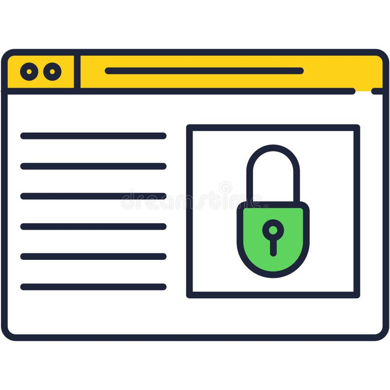 Safe User Interface Icon Vector Isolated on White Stock Vector ...