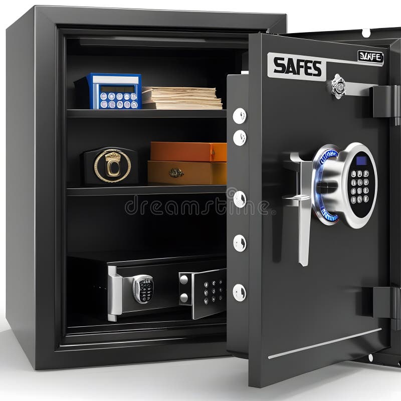 Safe for Valuables, Ai-generatet Stock Illustration - Illustration of ...