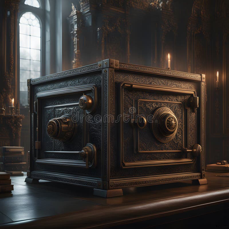 Safe for Valuables, Ai-generatet Stock Illustration - Illustration of ...