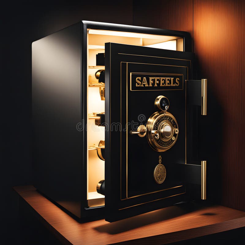 Safe for Valuables, Ai-generatet Stock Illustration - Illustration of ...