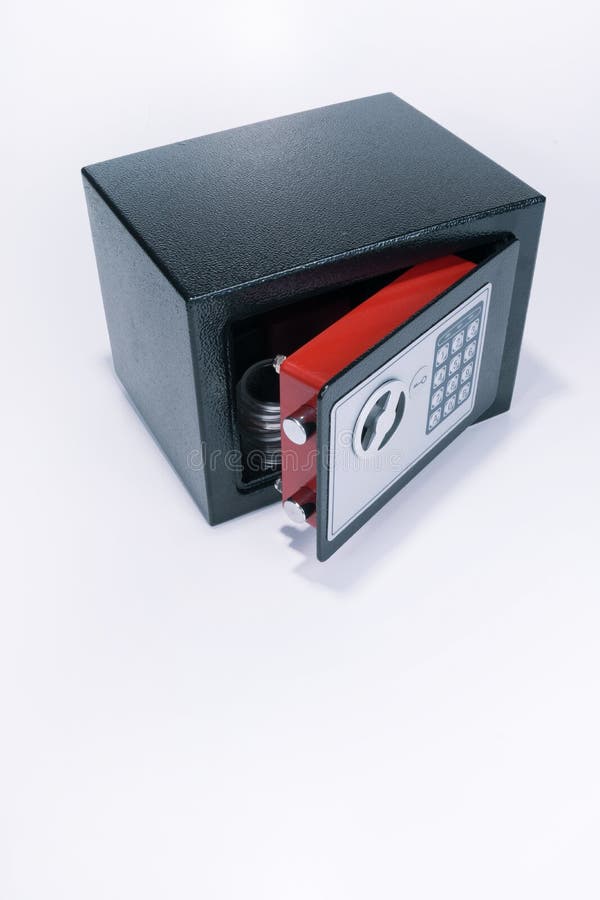 Safe, Valuables, Coin Collection, White Background Stock Image - Image ...